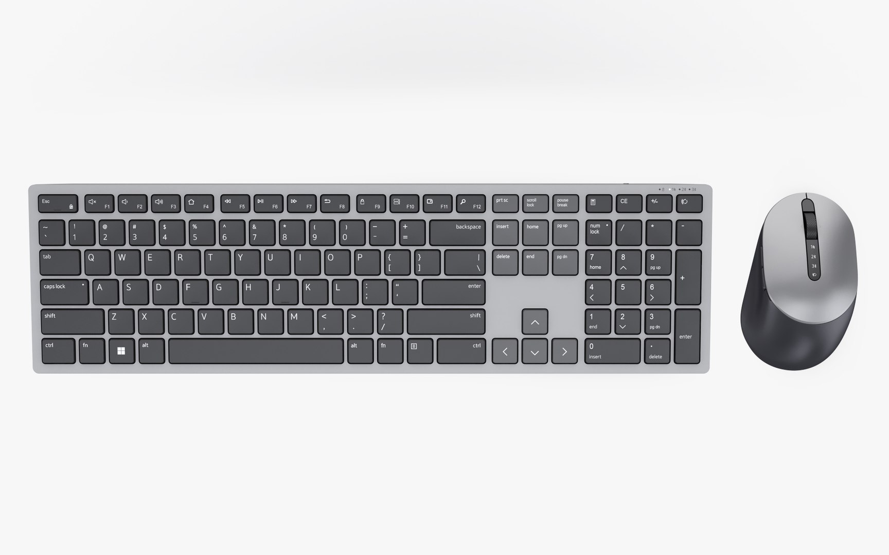 Dell Premier Multi-Device Wireless Keyboard And Mouse KM7321W 3D ...