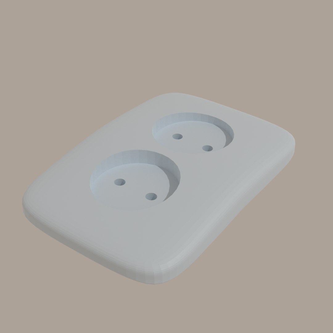 3D ac socket model - TurboSquid 1562405
