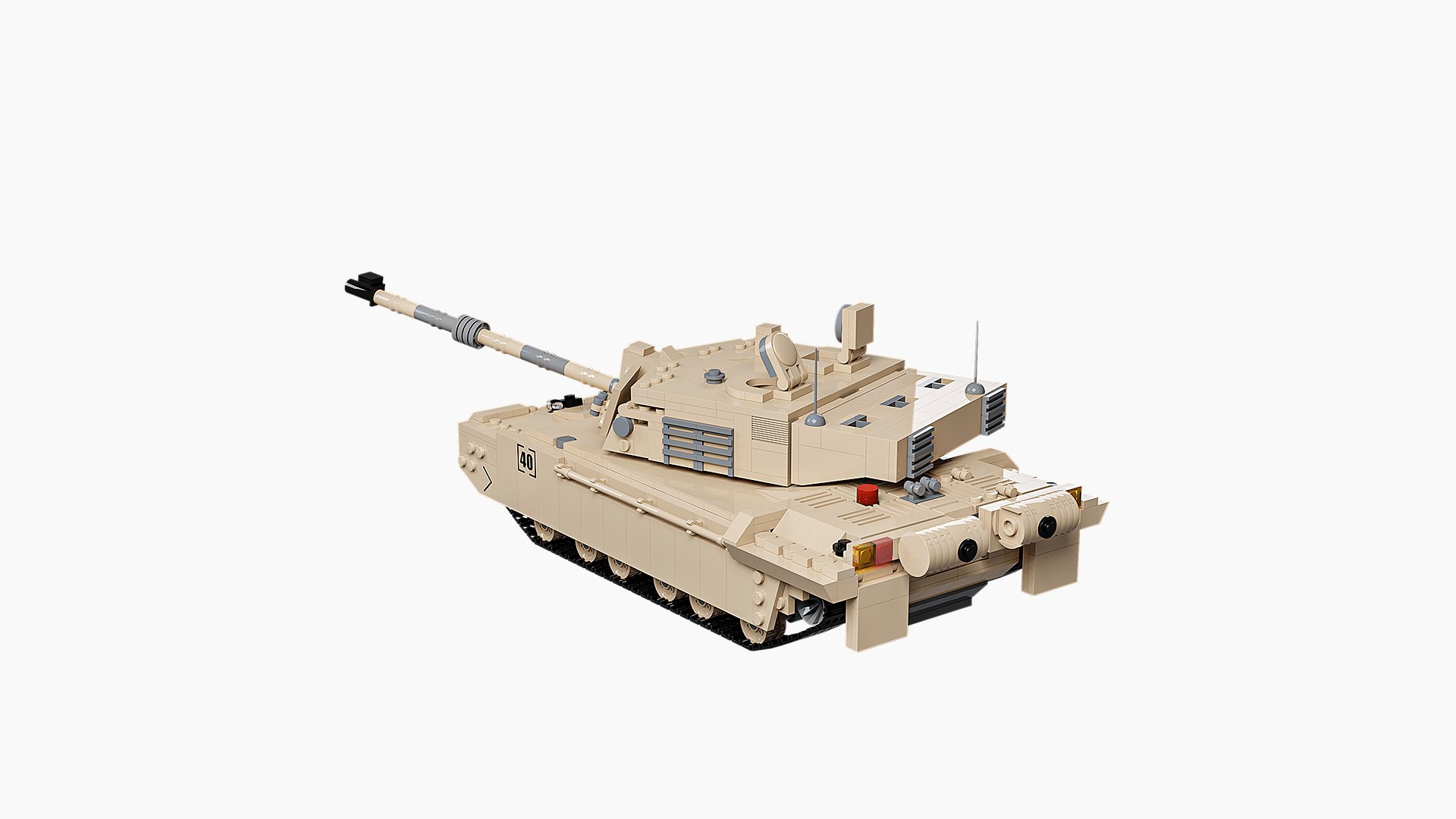 Challenger 2 Lego Tank 3D Model - TurboSquid 2259125