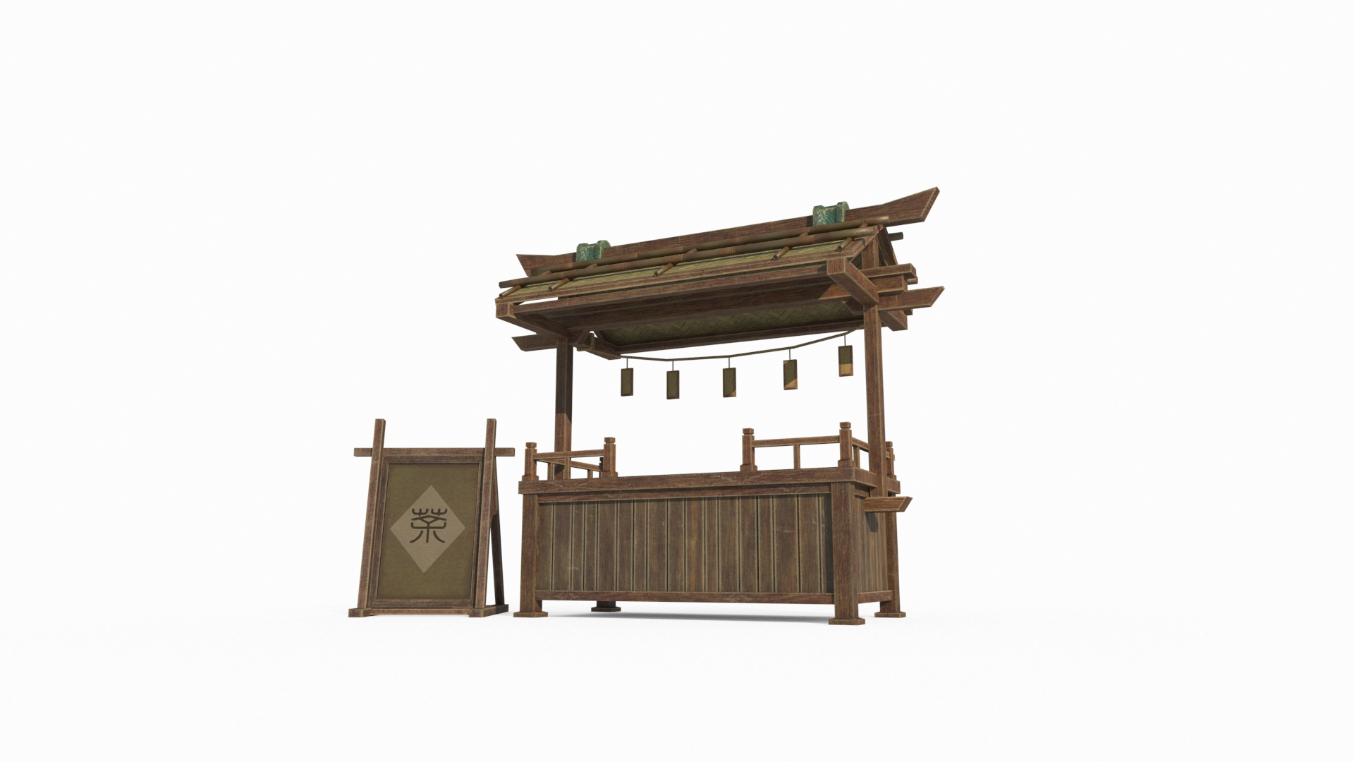 Ancient Roadside Tea Stalls Model - TurboSquid 2149745