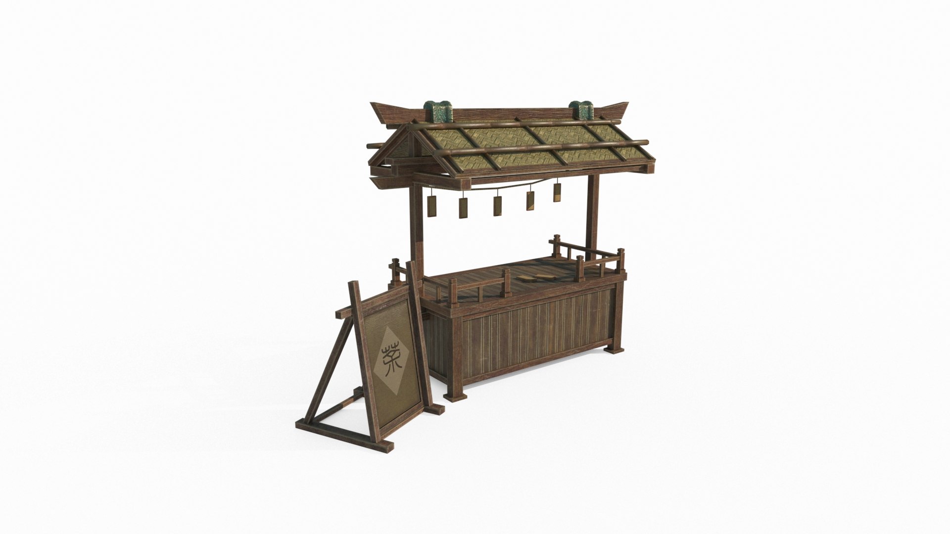Ancient Roadside Tea Stalls Model - TurboSquid 2149745