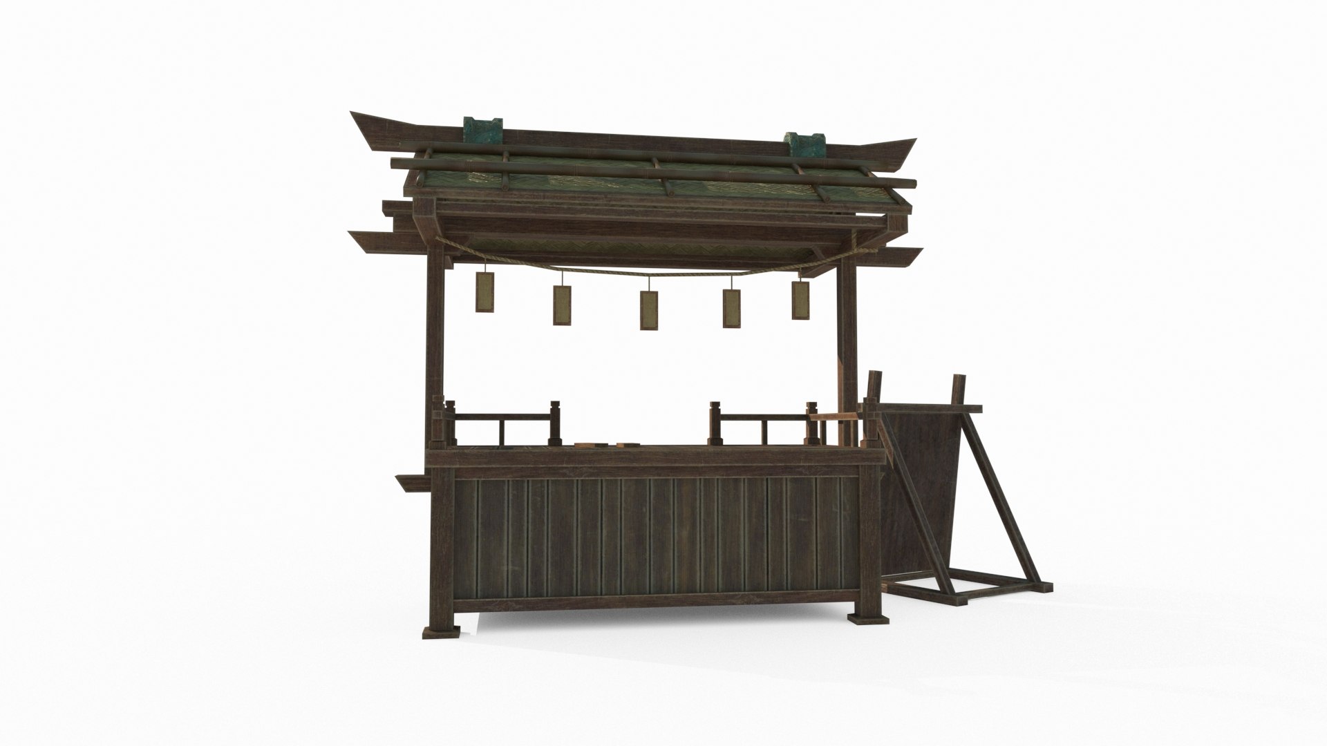 Ancient Roadside Tea Stalls Model - TurboSquid 2149745