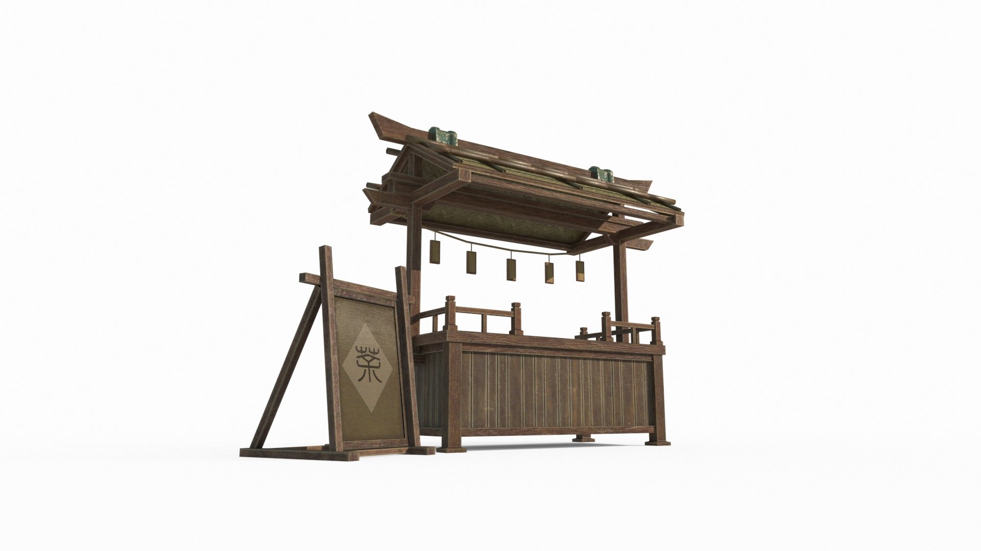 Ancient Roadside Tea Stalls Model - TurboSquid 2149745