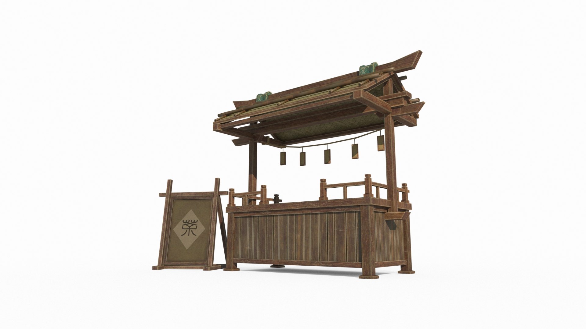 Ancient Roadside Tea Stalls Model - TurboSquid 2149745