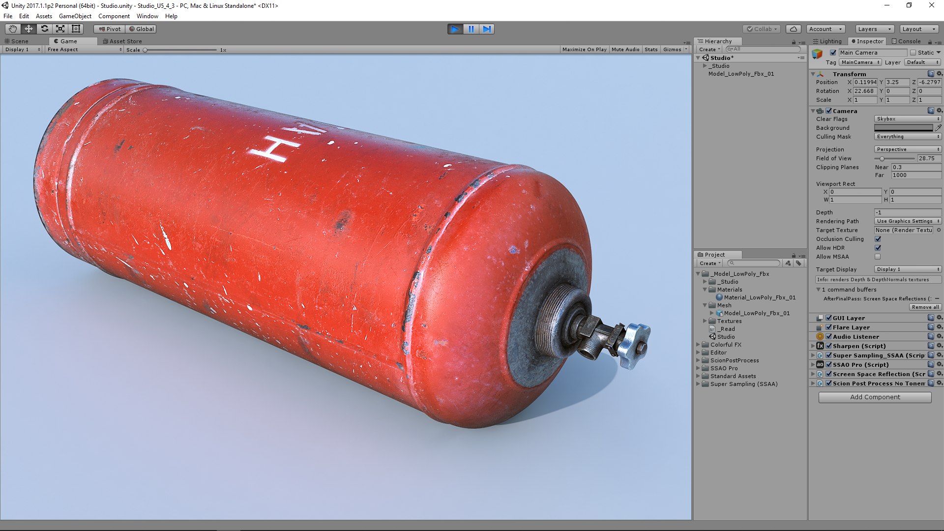 3D Gas Cylinder Model - TurboSquid 1610305