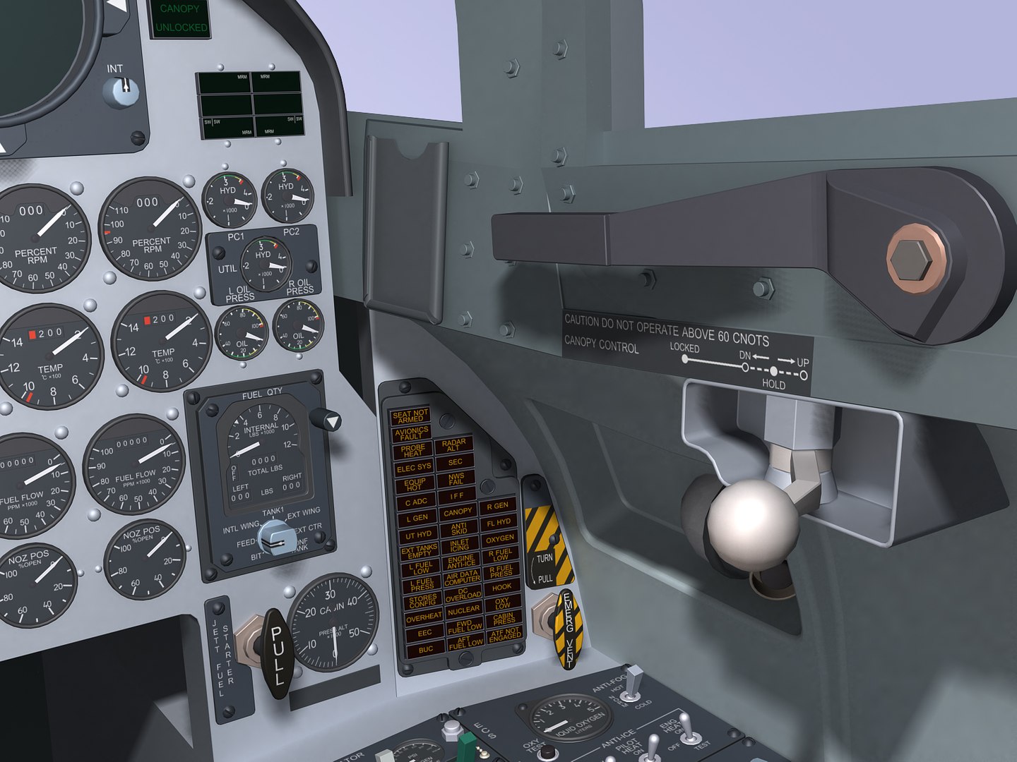 3d Model F-15c Cockpit