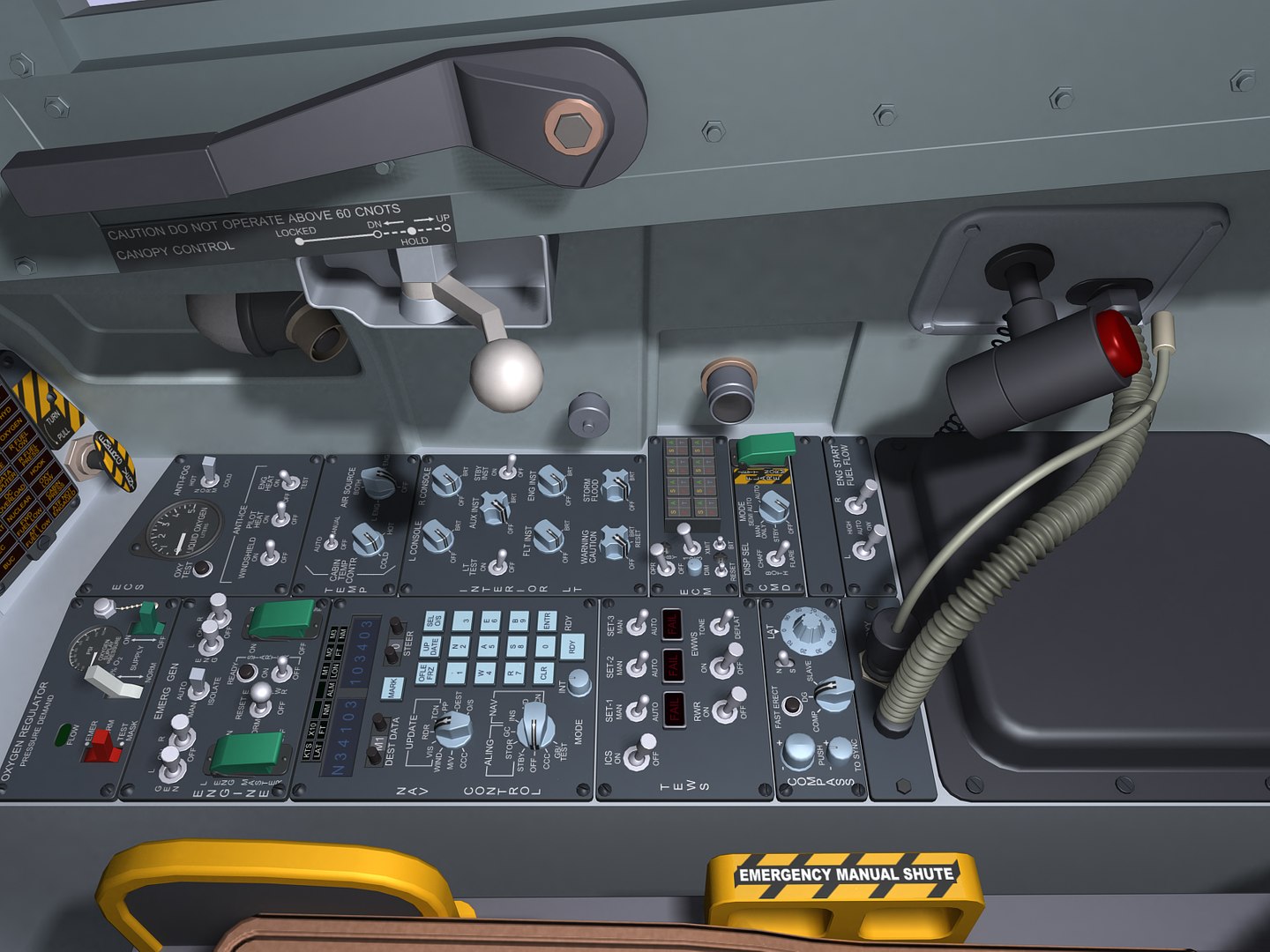 3d Model F-15c Cockpit