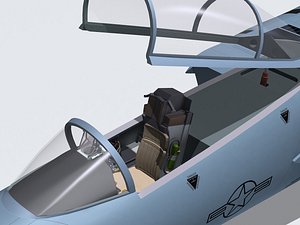 3d F-15e Strike Eagle Cockpit Model