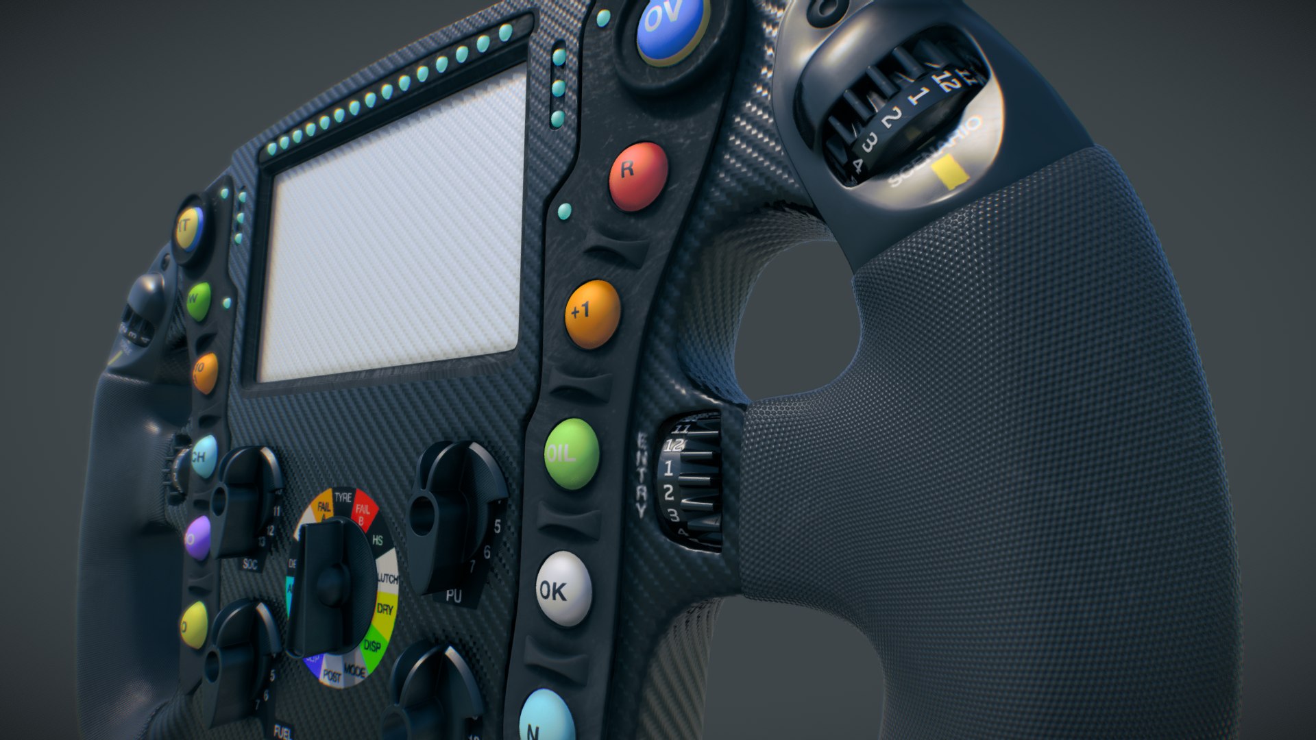 F1 Steering Wheel AlpineRenault 3D Model - TurboSquid 1805180