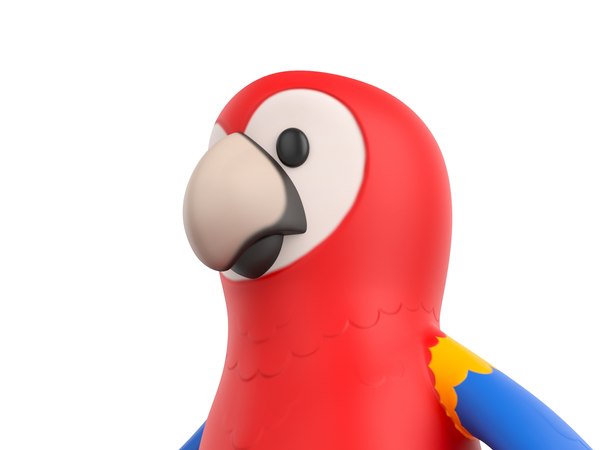 Parrot character 3D - TurboSquid 1675262