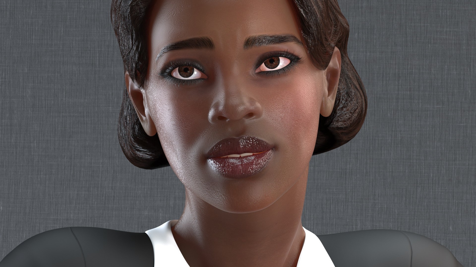 Dark Skin Judge Woman Female 3D Model - TurboSquid 1669435