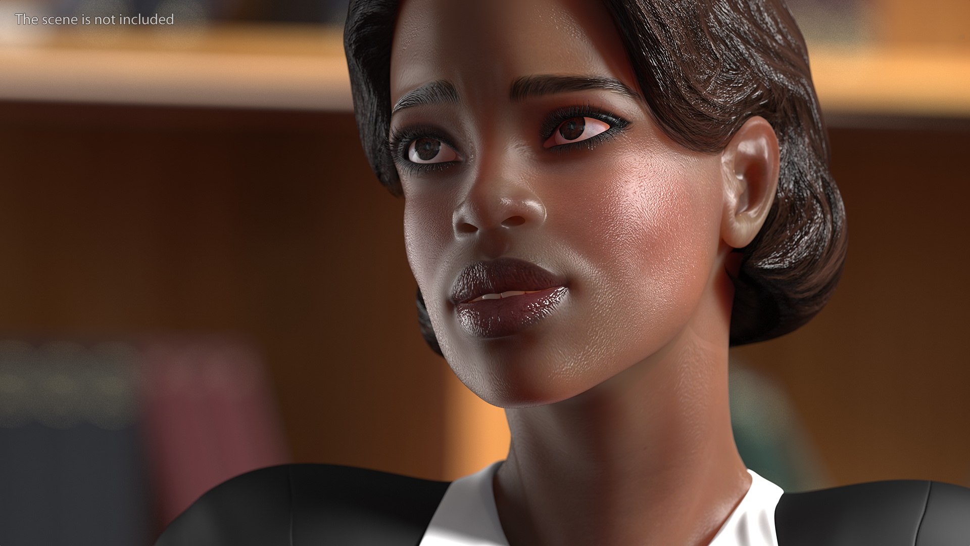 Dark Skin Judge Woman Female 3D Model - TurboSquid 1669435