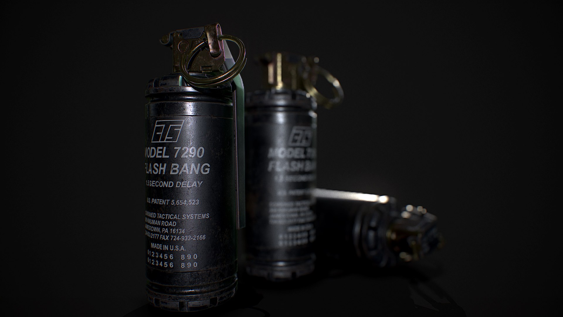 Flashbang 7290 Model - TurboSquid 1324801