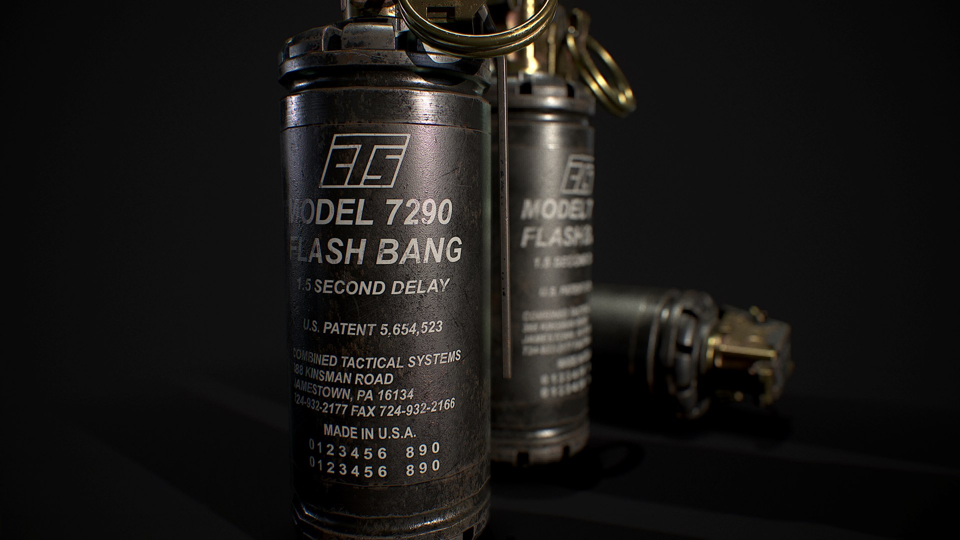 Flashbang 7290 Model - TurboSquid 1324801