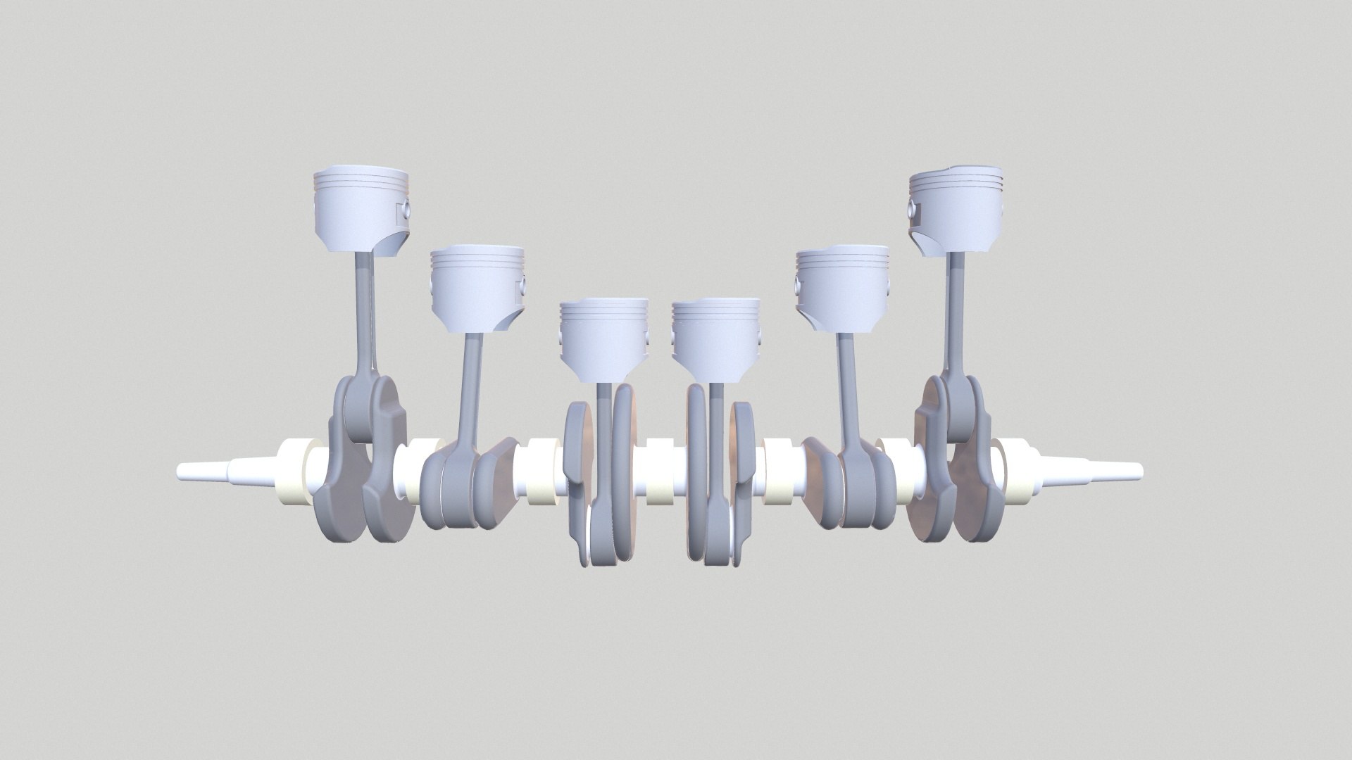 3D Model Crank Shaft 6 Cylinder - TurboSquid 2345521