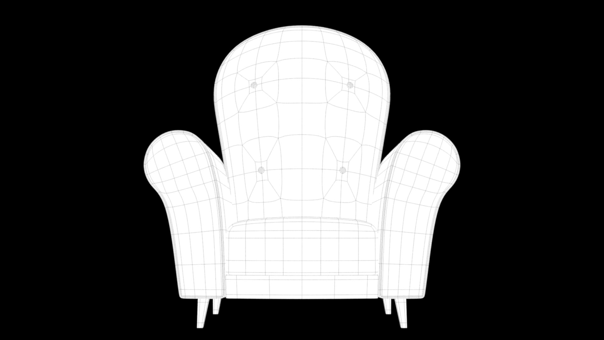 3D Cartoon Armchair Model - TurboSquid 1559236
