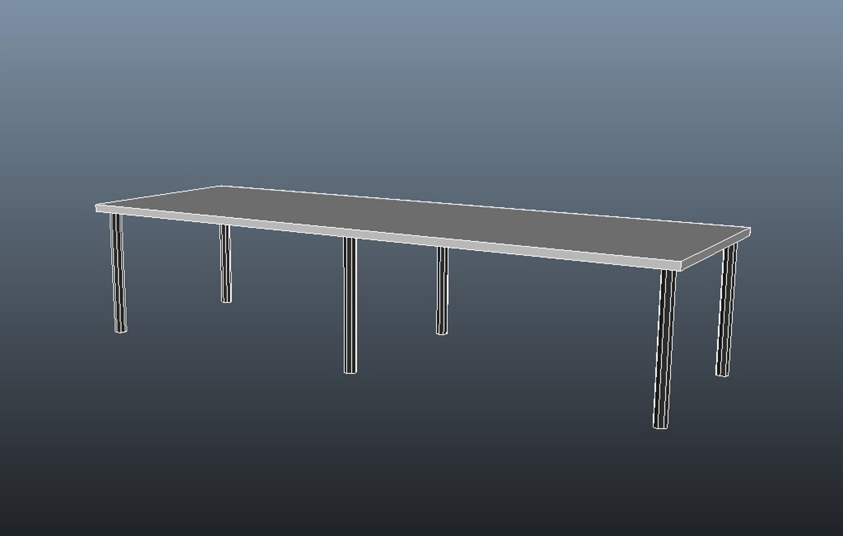 3d model large table