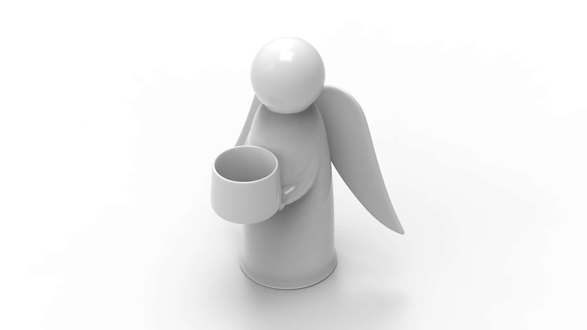 3D Angel CandleStick Model - TurboSquid 2307029