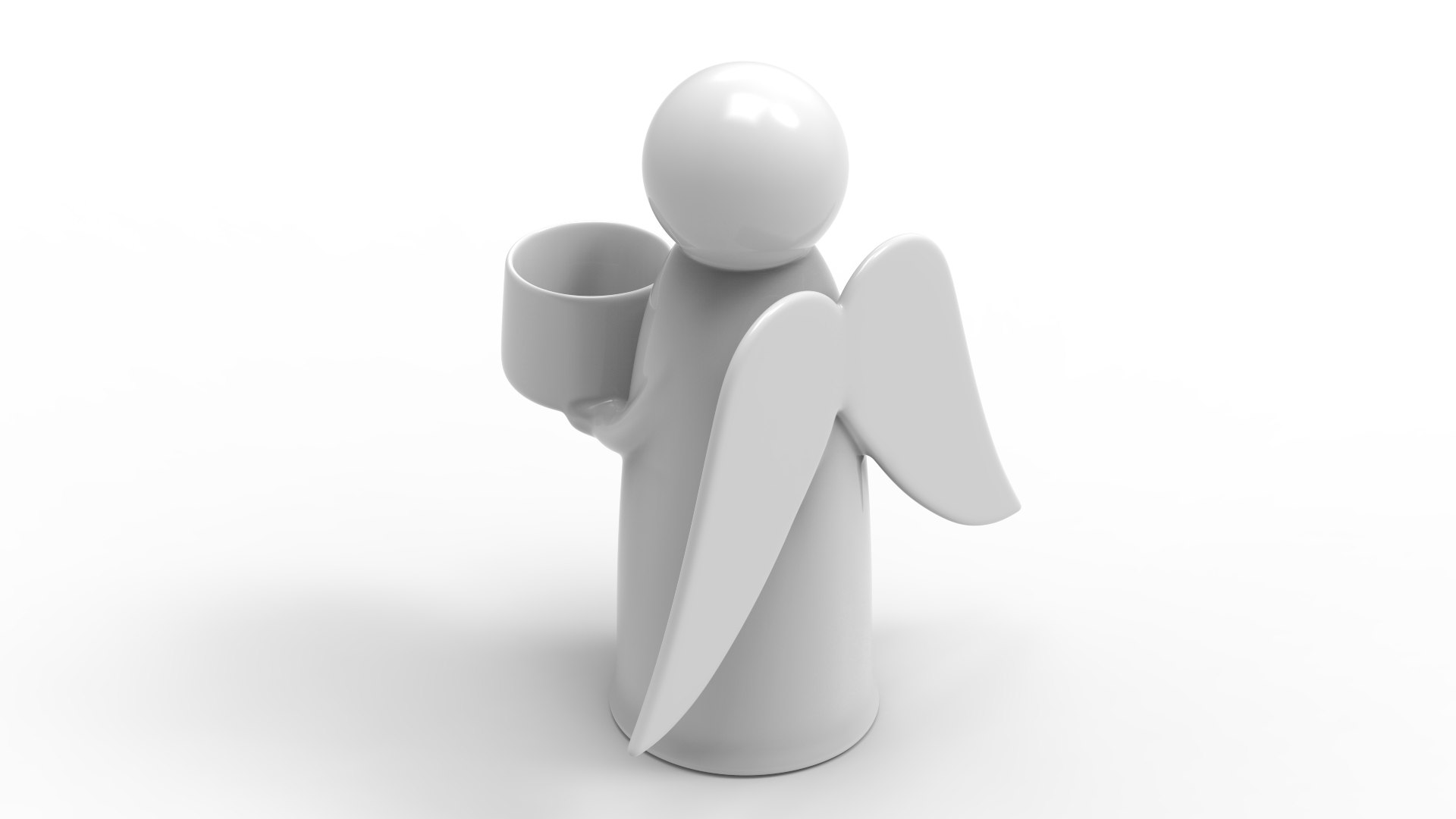3D Angel CandleStick Model - TurboSquid 2307029