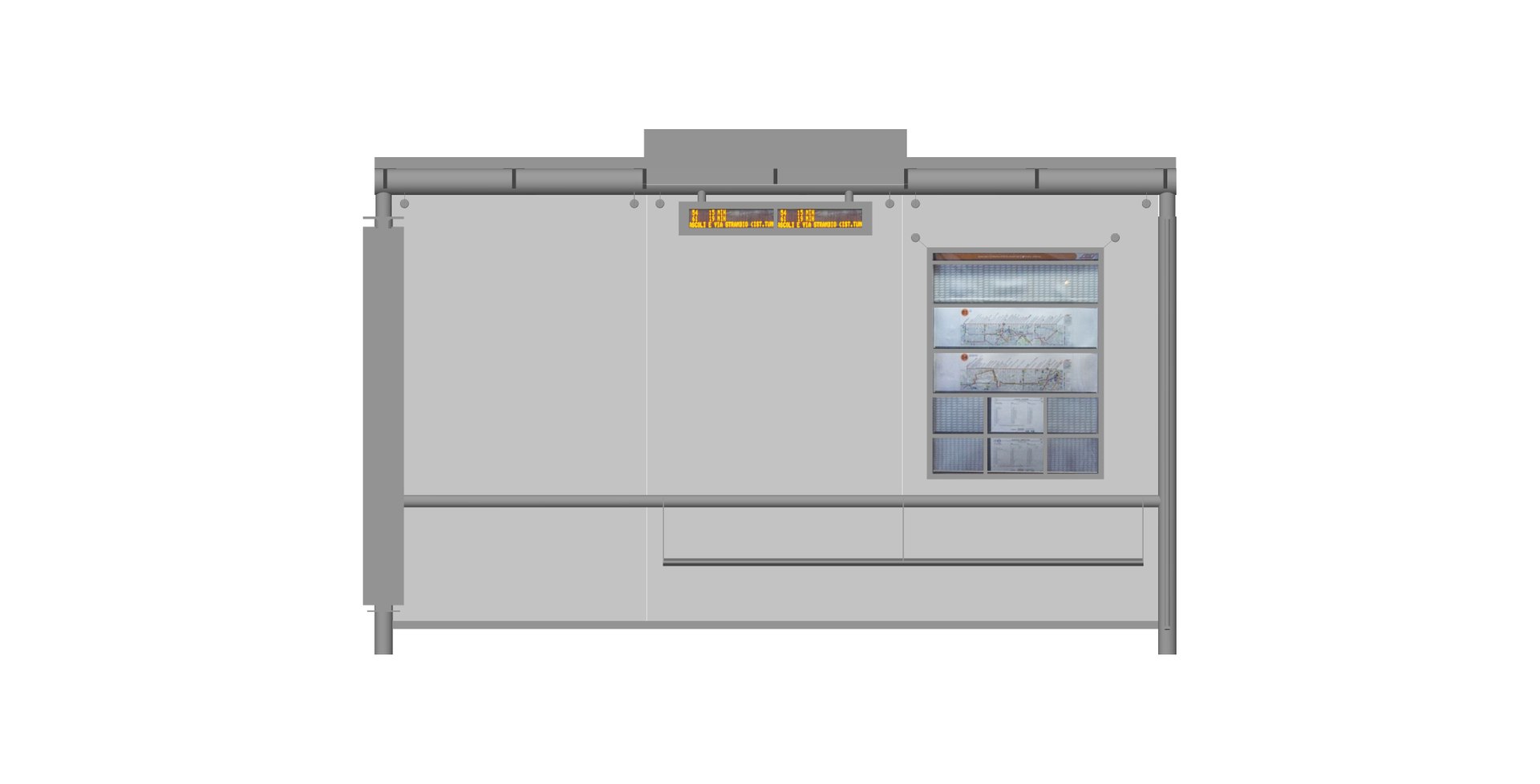 Bus Shelter 3D Model - TurboSquid 2512733