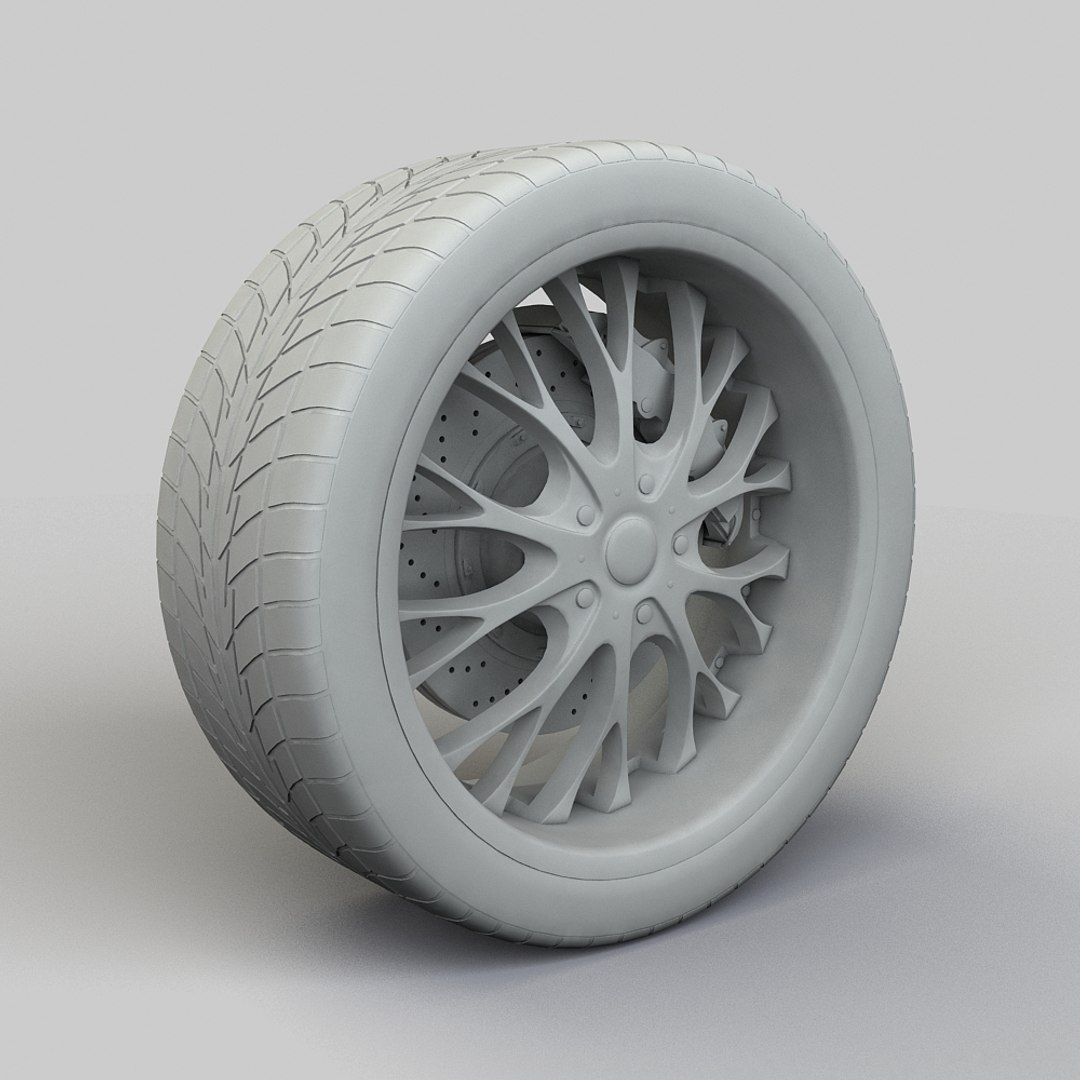 lorenzo wl027 rim tyre 3d model