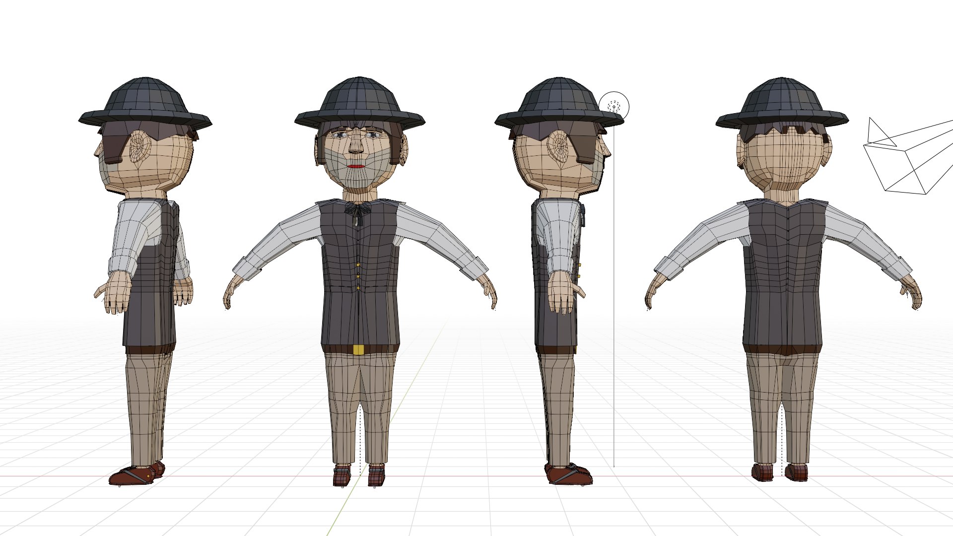 Wild West Outlaws - Character Pack 3D Model - TurboSquid 1922686