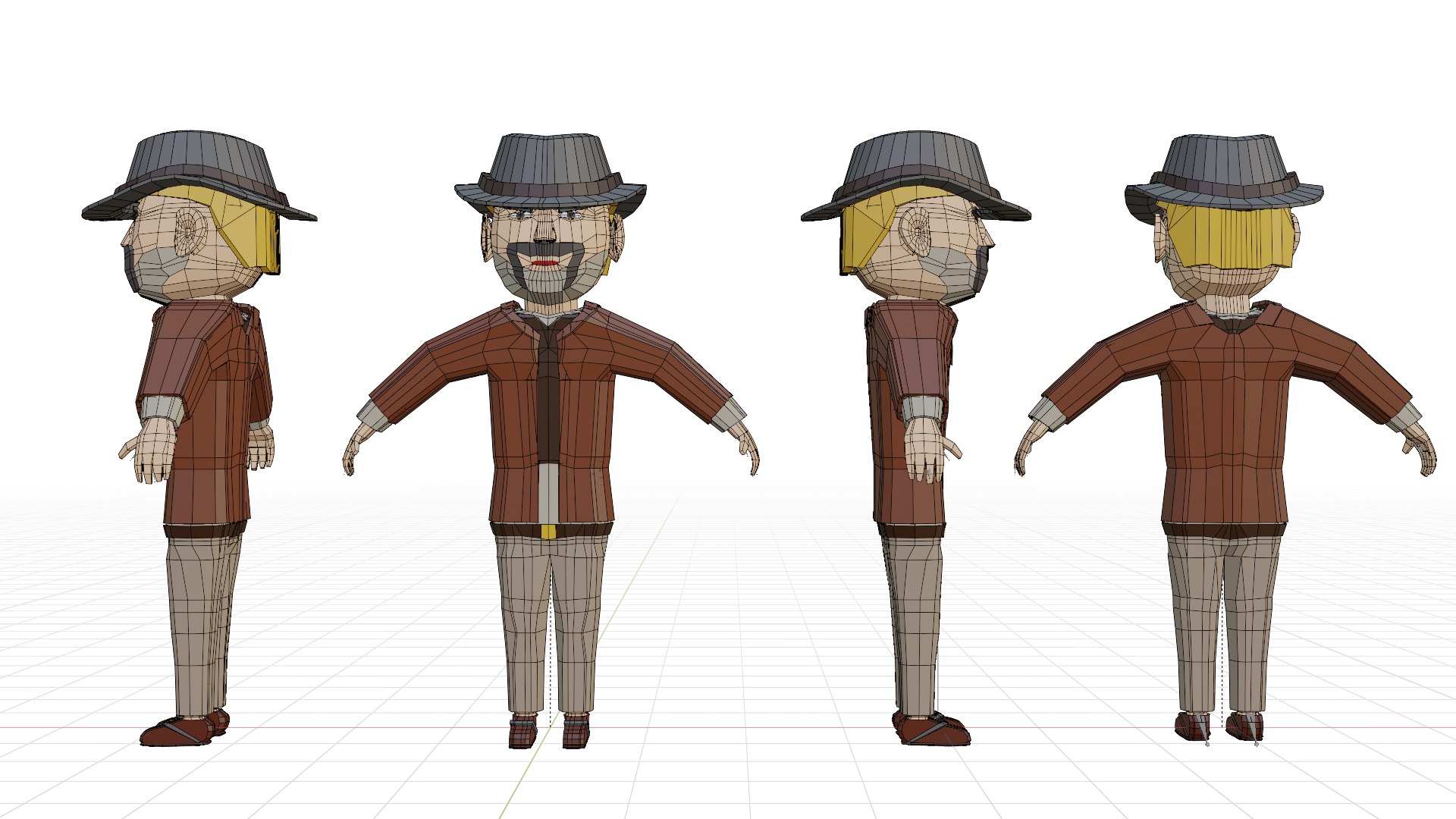 Wild West Outlaws - Character Pack 3D Model - TurboSquid 1922686