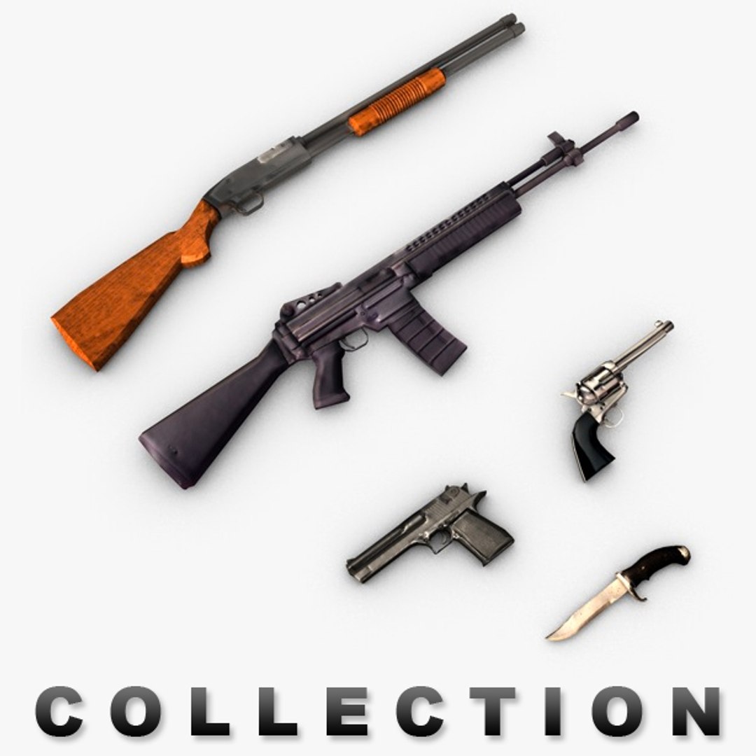 3d modern weapons pack