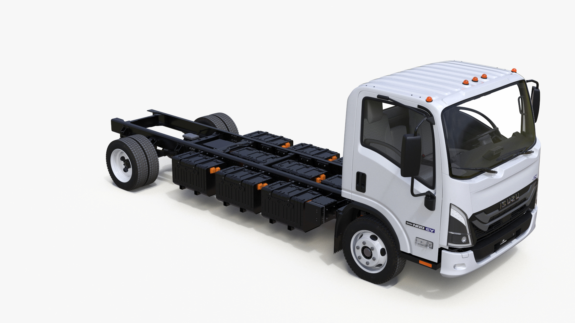 Isuzu Truck Electric NRR EV 176 Inch Bodiless 3D Model - TurboSquid 2386279