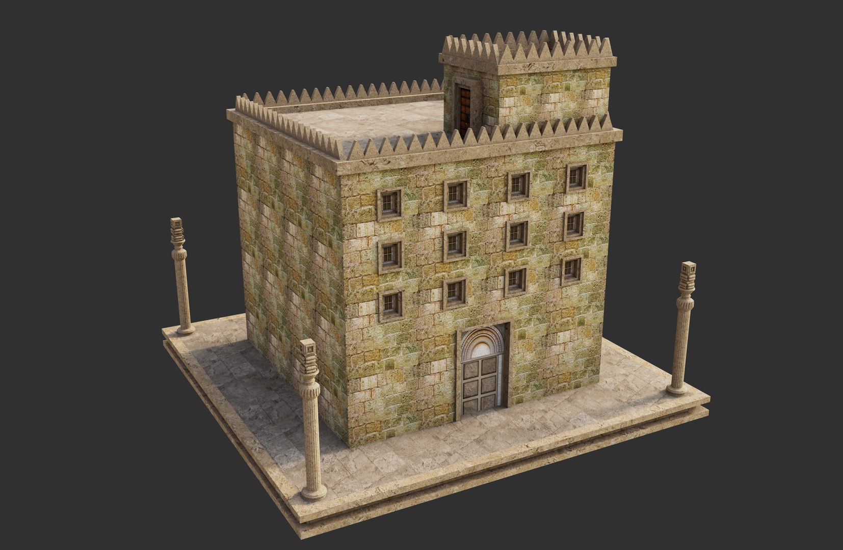Free Ancient Persian Building 3D Model - TurboSquid 2366023