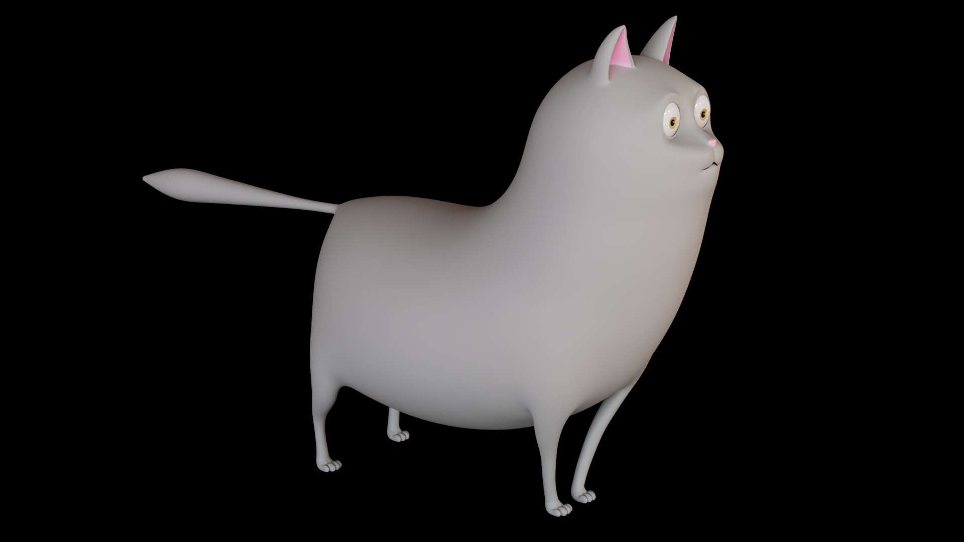 Stylized Cat Cartoon Model - TurboSquid 2382526