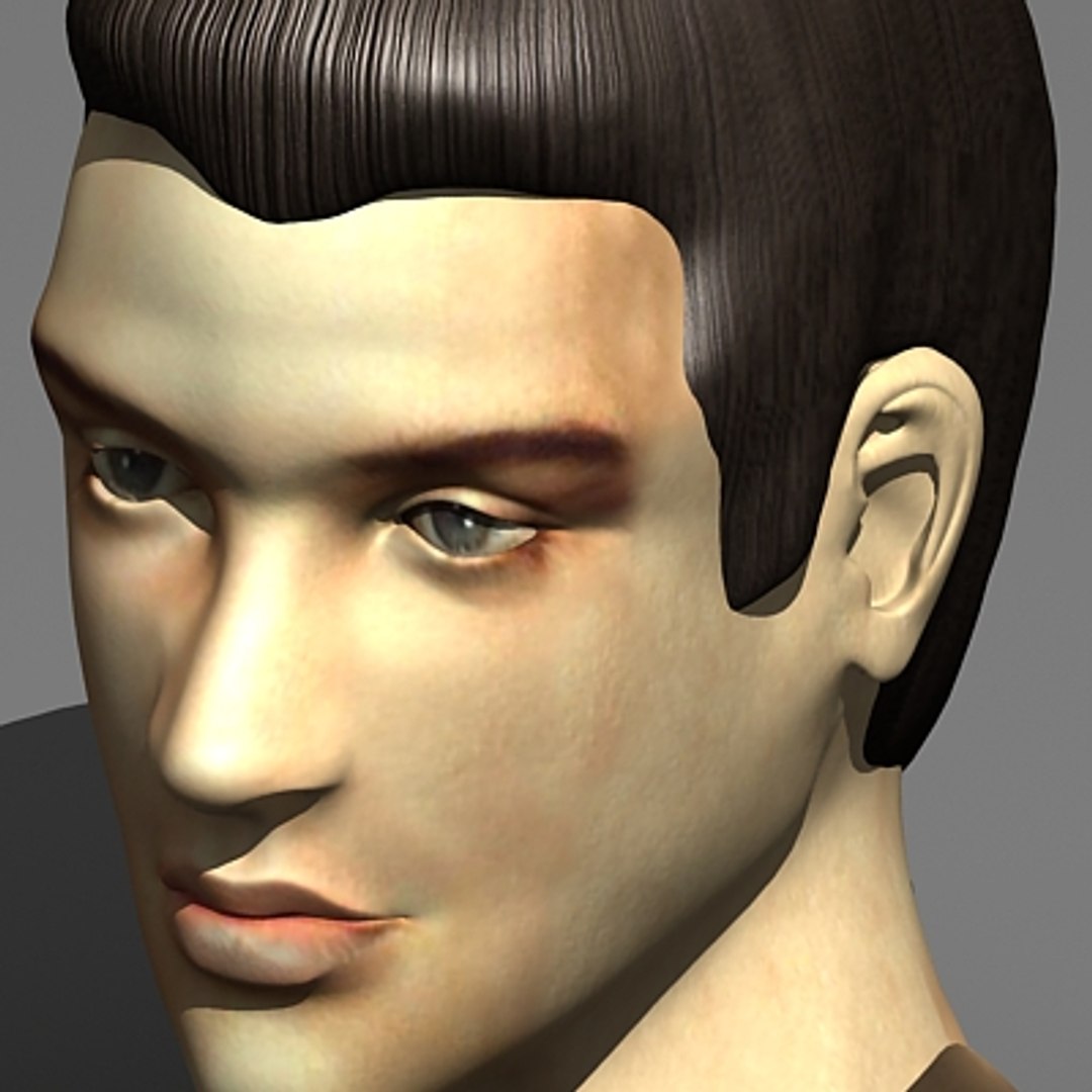 3d Model Male Head