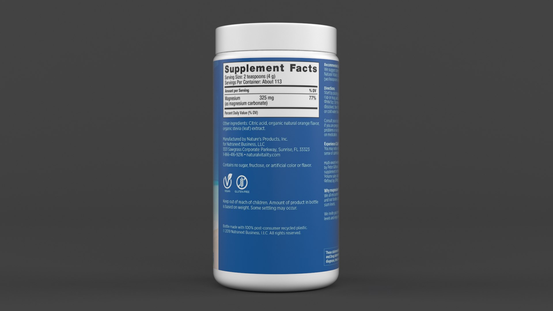3D Magnesium Supplement Model - TurboSquid 2039989