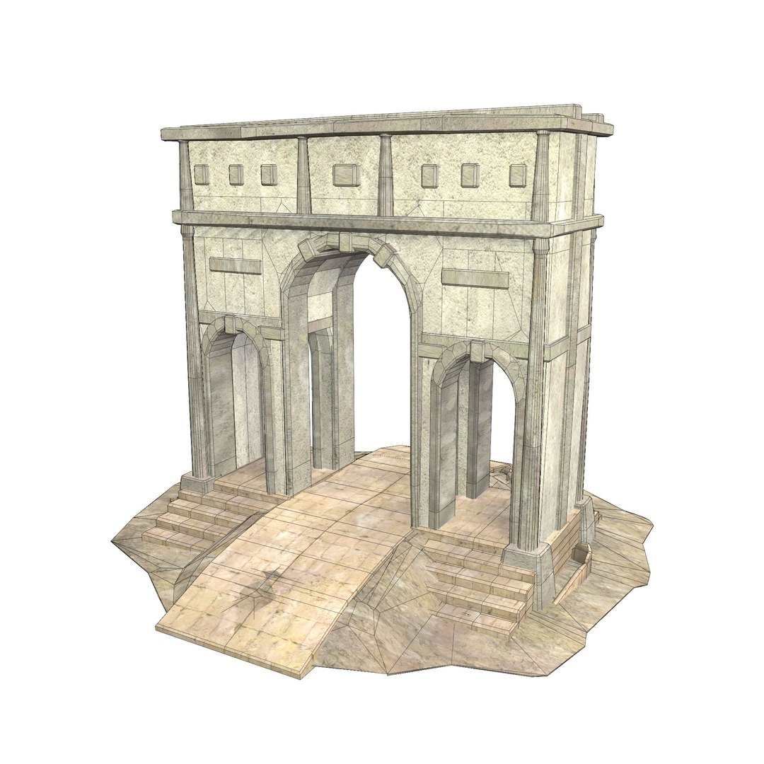 Roman Buildings - 3D Model - TurboSquid 1626295