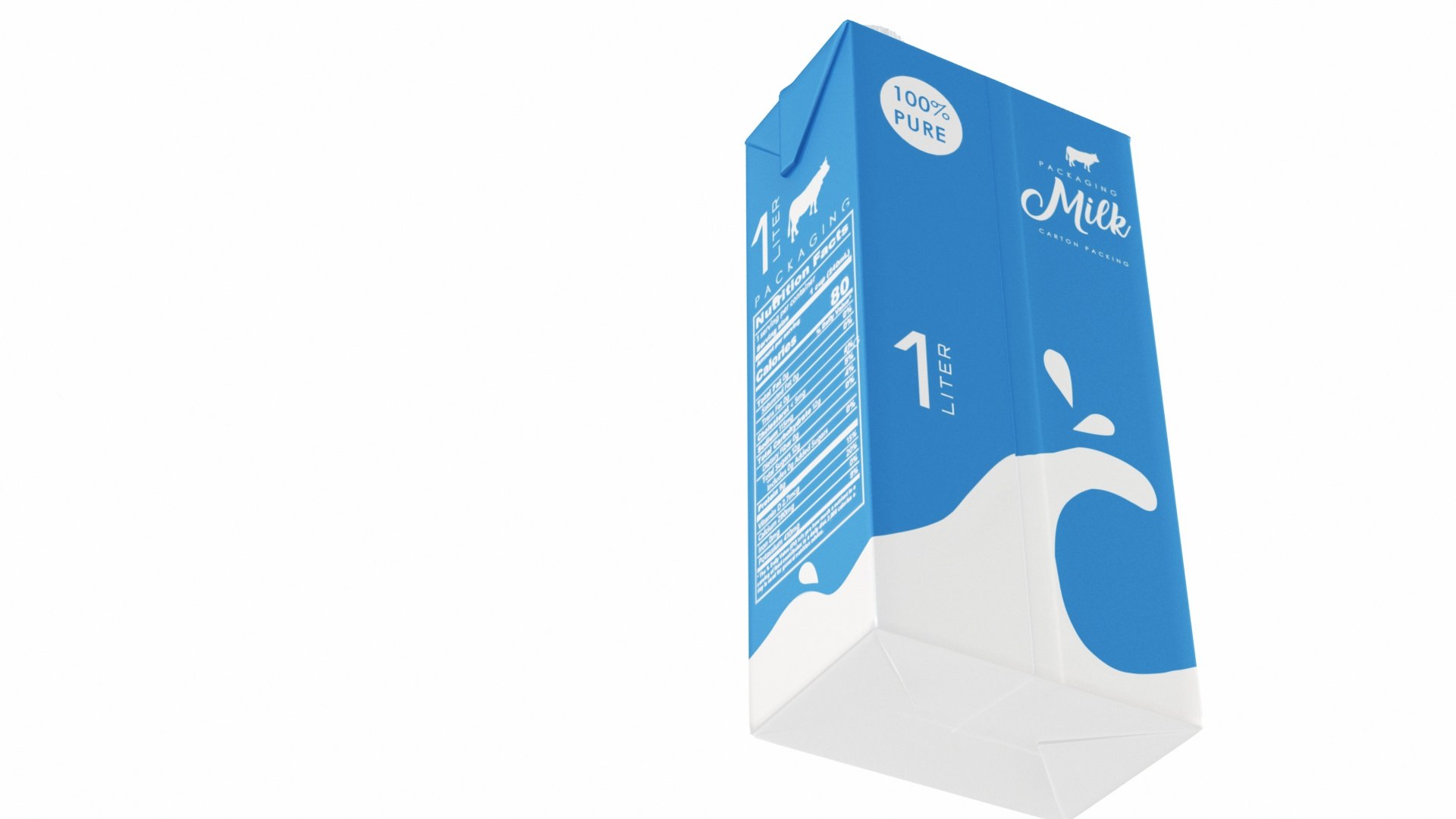 Milk Carton Box 2 3D - TurboSquid 2044035