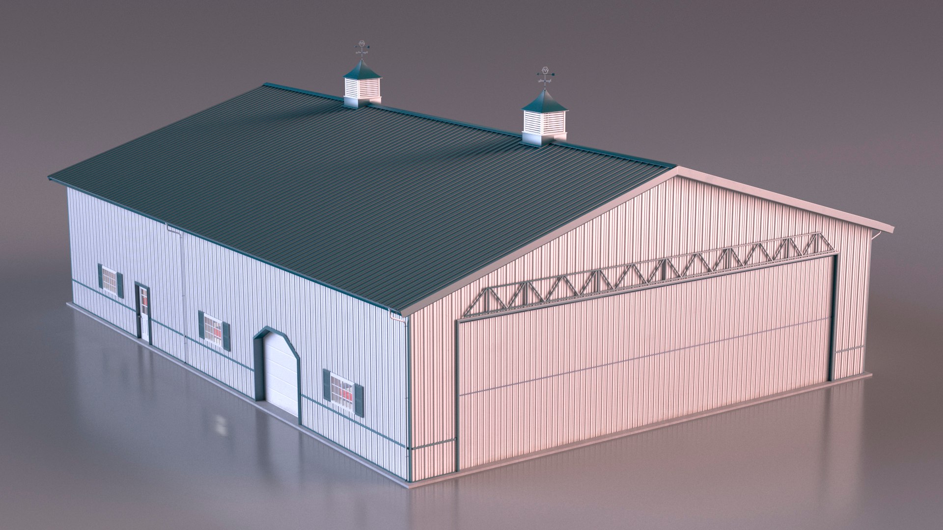 Compact Airplane Hangar 3D Model - TurboSquid 2285049