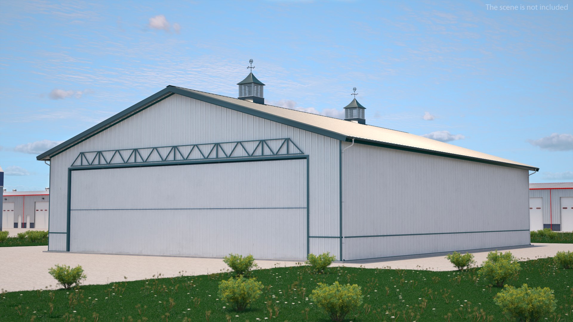 Compact Airplane Hangar 3D Model - TurboSquid 2285049