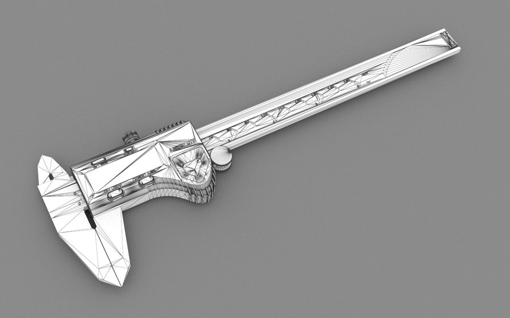 Digital Caliper 3D Model - TurboSquid 2242270