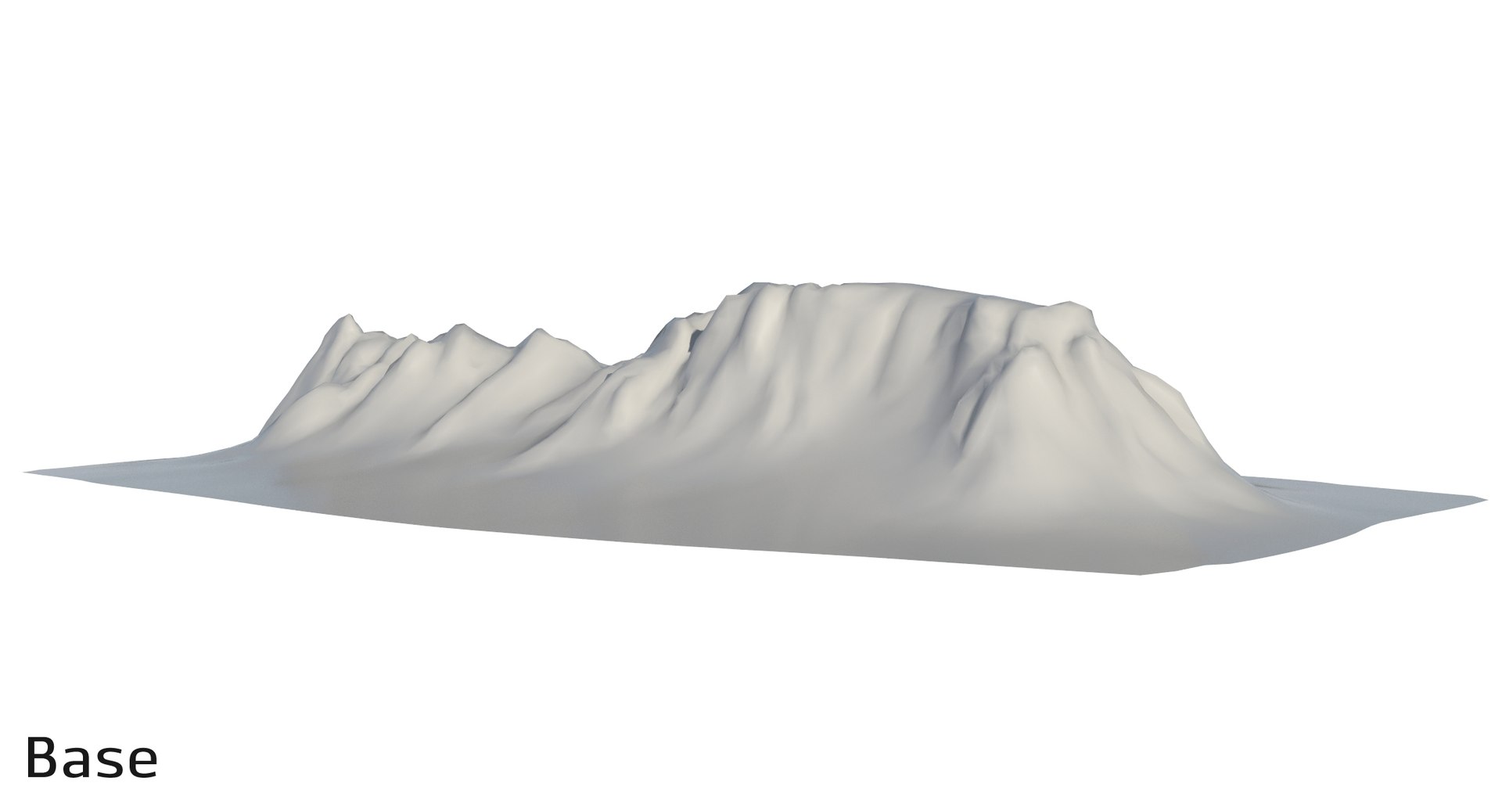Mountain ridge 3 3D model - TurboSquid 1253259