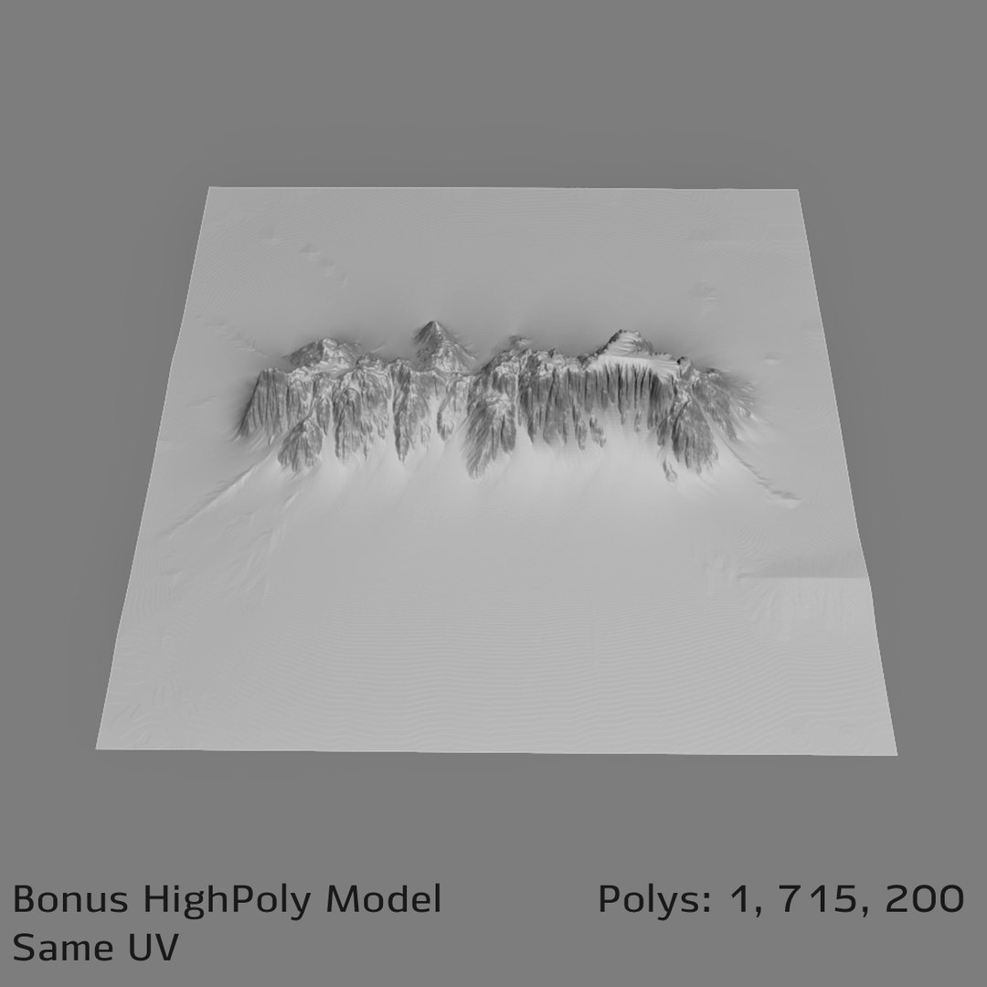 Mountain Ridge 3 3D Model - TurboSquid 1253259