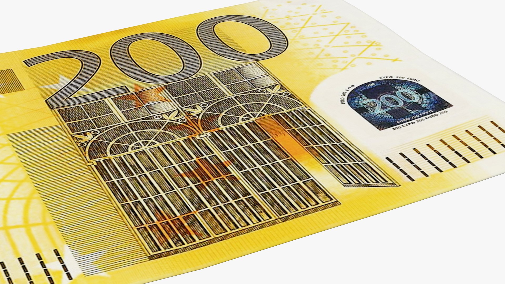 3D 200 Euro Banknote Model - TurboSquid 1443170