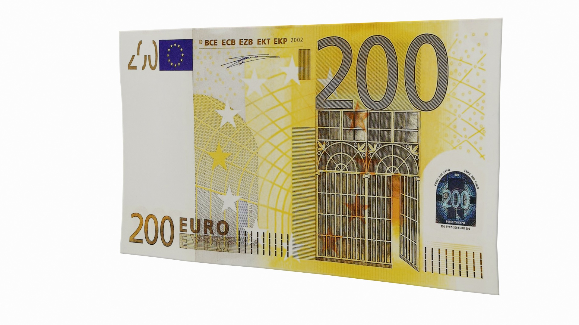 3D 200 Euro Banknote Model - TurboSquid 1443170