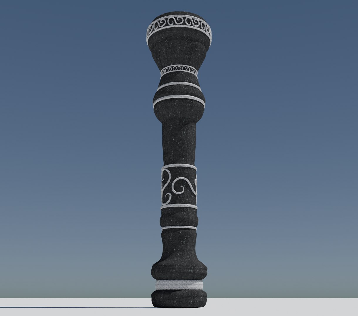 Black column 3D model - TurboSquid 1598196