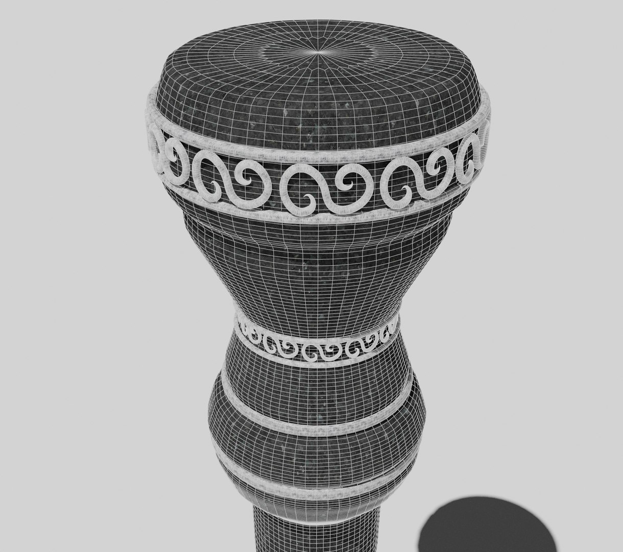 Black column 3D model - TurboSquid 1598196