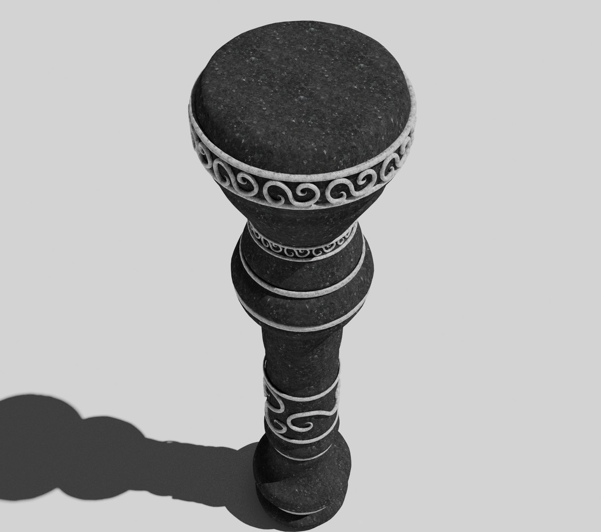 Black column 3D model - TurboSquid 1598196