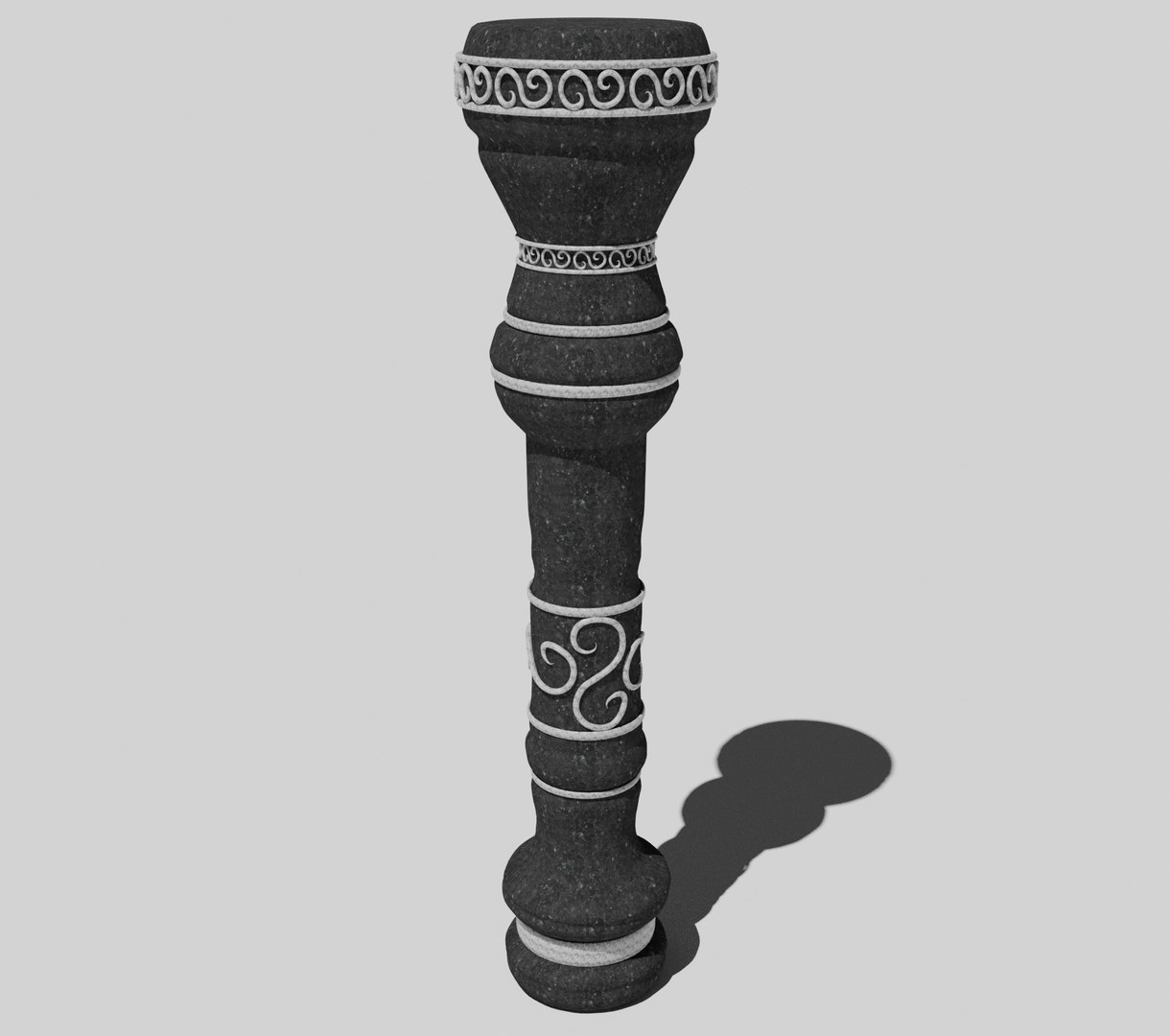 Black column 3D model - TurboSquid 1598196