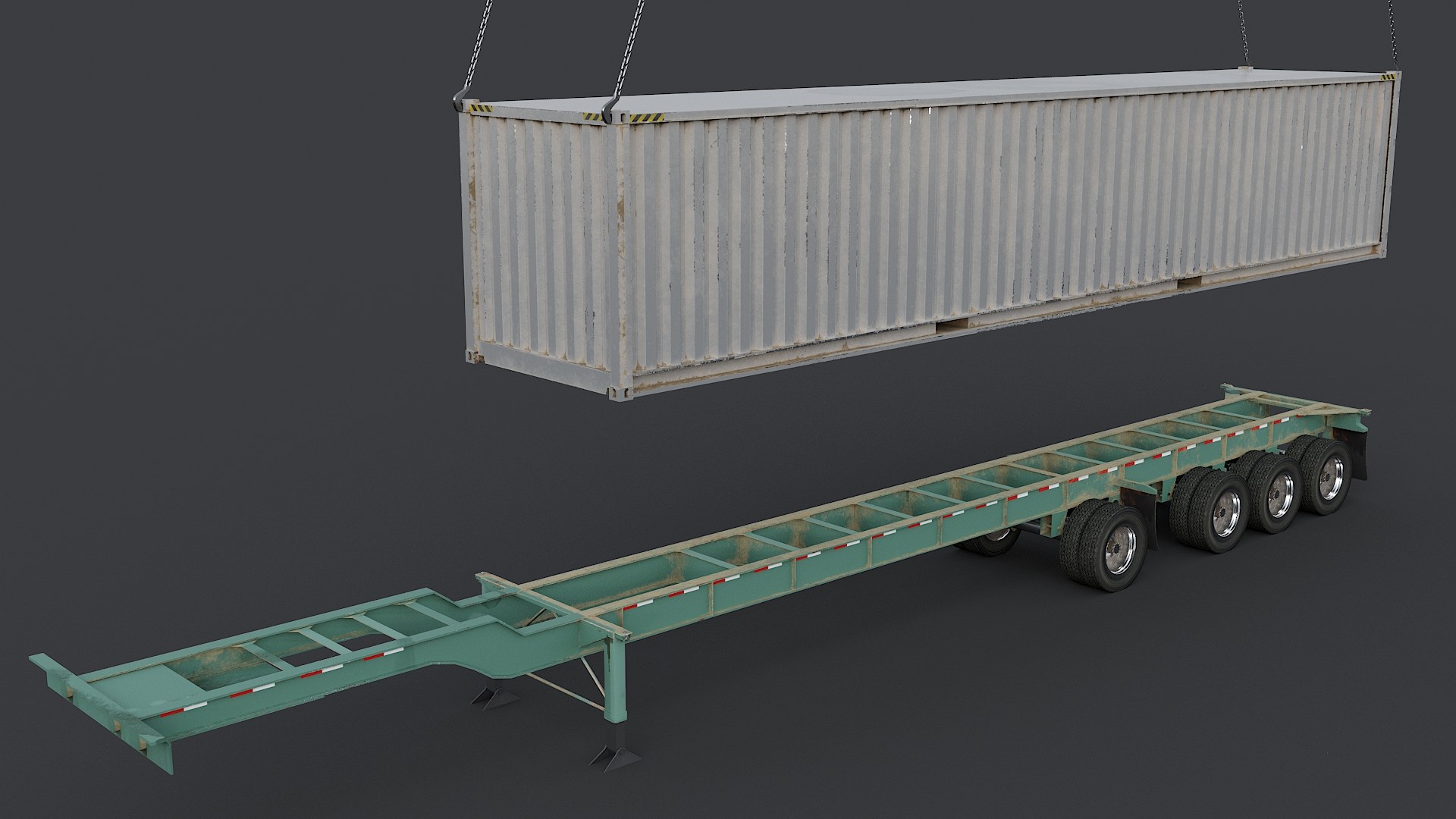 3D Container Vehicle Truck - TurboSquid 1669877