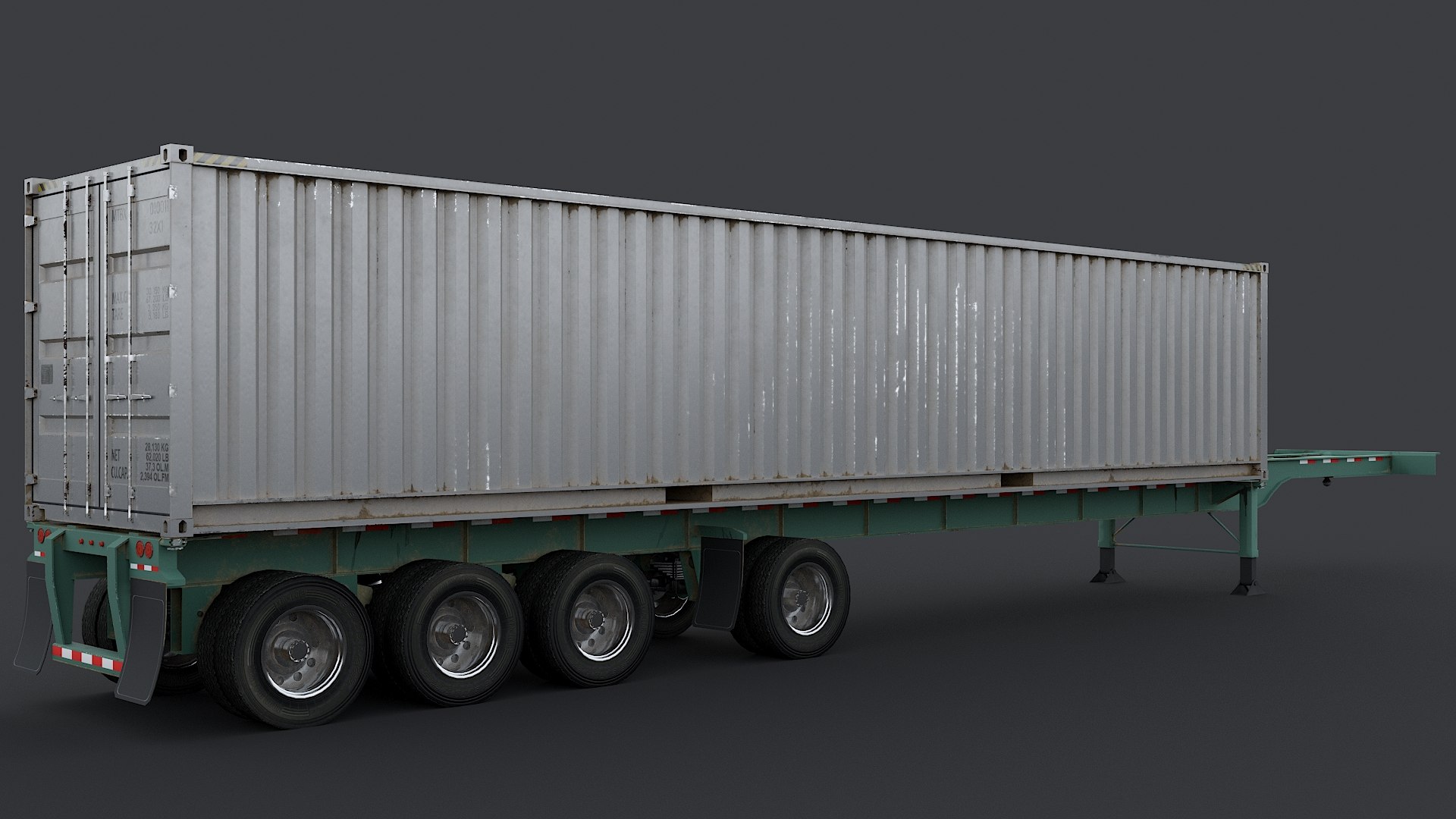 3D Container Vehicle Truck - TurboSquid 1669877