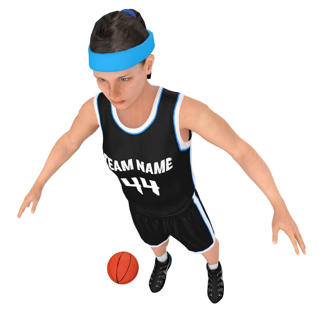 Female Basketball Player Ball 3D Model - TurboSquid 1312808