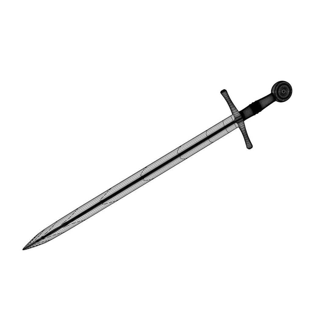 3d Model Edged Sword